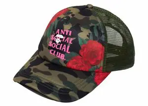 A BATHING APE X Anti Social Club Mesh Cap - Green