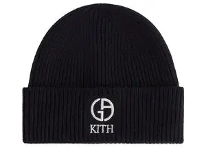 Kith X Giorgio Armani Cashmere Beanie - Black