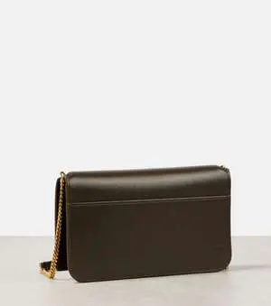 Saint Laurent Cassandre Leather Phone Pouch
