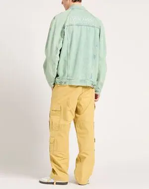 Palm Angels Denim Trucker Jacket - Green