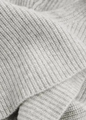 LOOP CASHMERE Ribbed Hood