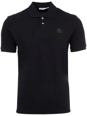 Moncler Logo-appliqué Polo Shirt - Blue