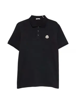 Moncler Logo-appliqué Polo Shirt - Blue