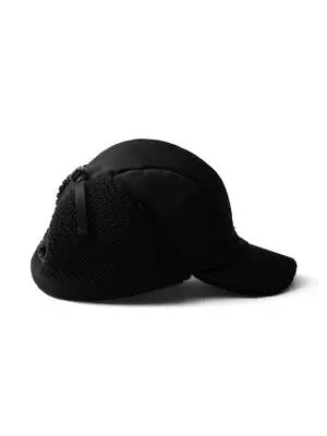 Prada Re-nylon And Wool Trapper Hat