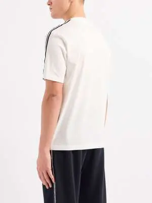 Armani Exchange Logo-embroidered Cotton T-shirt - White