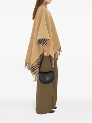 Burberry Check-pattern Wool Cape