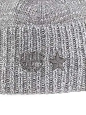 CHIARA FERRAGNI Eye Star-embroidered Beanie