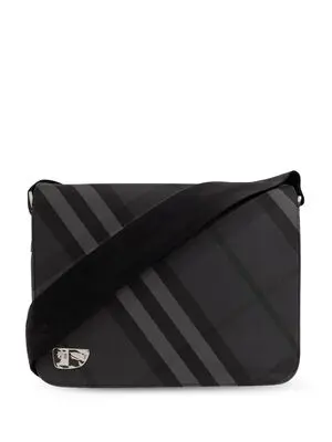 Burberry Checked Tote - Grey
