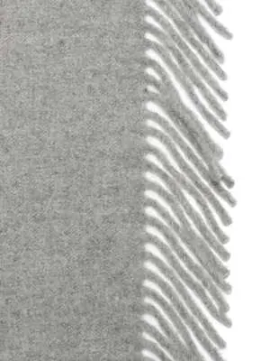 Acne Studios Wool Fringed-edge Scarf - Grey