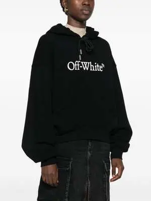 Off-White Logo-print Hoodie - Black