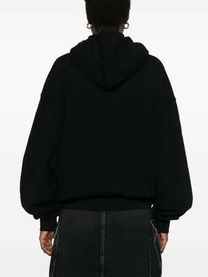 Off-White Logo-print Hoodie - Black