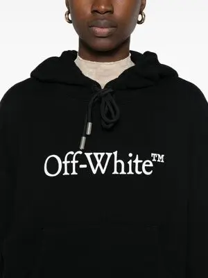 Off-White Logo-print Hoodie - Black
