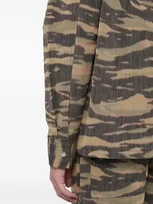 JIL SANDER Printed Zip-up Overshirt