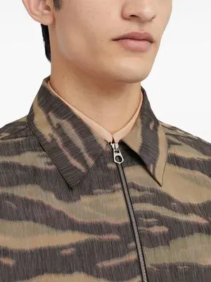JIL SANDER Printed Zip-up Overshirt
