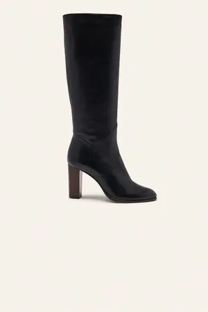 Ba&sh Ciry Leather Boots - Black