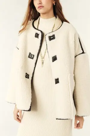Ba&sh Maury Short Coat - White