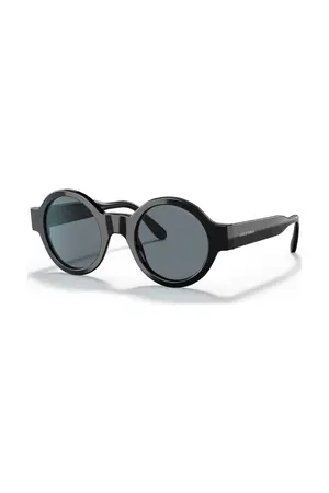 Giorgio Armani Round Frame Sunglasses - Black