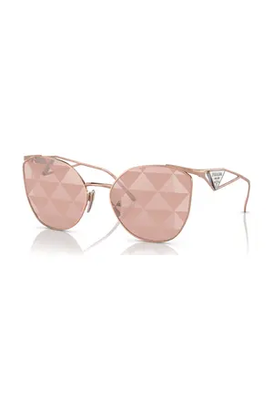 Prada Pr 50zs Irregular Sunglasses - Pink