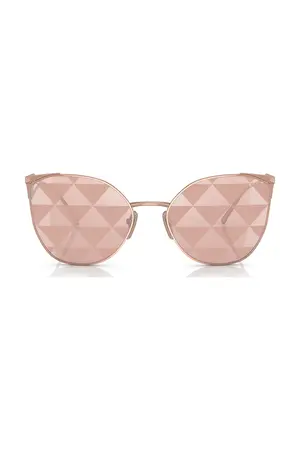 Prada Pr 50zs Irregular Sunglasses - Pink