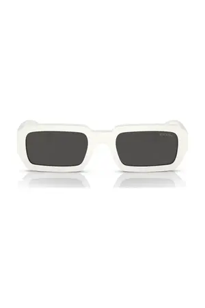 Prada Sunglasses With Irregular Acetate Frame - Grey