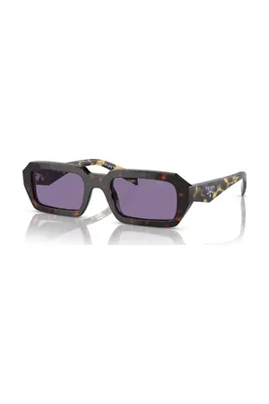 Prada Sunglasses With Irregular Acetate Frame Violet