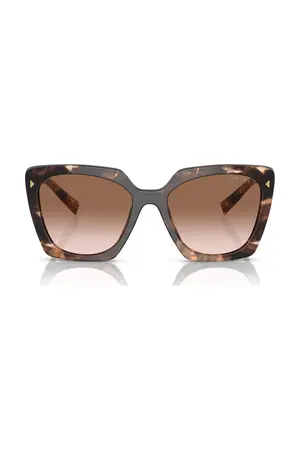 Prada Tortoise Square Sunglasses - Brown