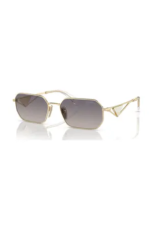 Prada Metal Irregular Sunglasses - Blue