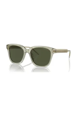 Giorgio Armani Acetate Square Frame Sunglasses - Green