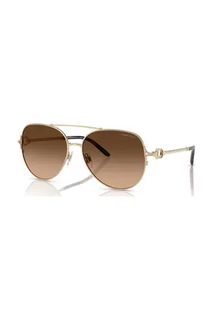 Ralph Lauren Sunglasses With Metal Frame - Gold