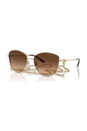 Ralph Lauren Round Frame Sunglasses - Gold