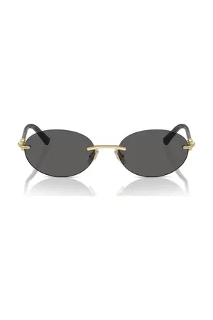 TIFFANY SUNGLASS HUT Tiffany & Co. Oval Sunglasses - Gold
