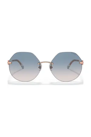 TIFFANY SUNGLASS HUT Tiffany & Co. Irregular Sunglasses - Blue