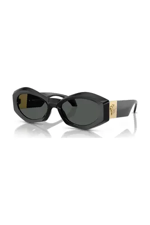Versace Irregular Sunglasses - Black