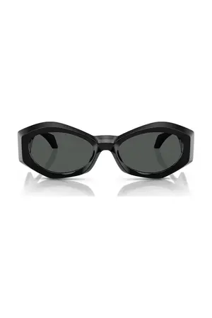 Versace Irregular Sunglasses - Black
