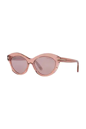 TOM FORD Oval Frame Sunglasses - Pink