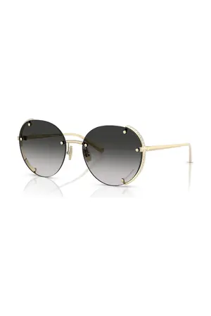 TIFFANY SUNGLASS HUT Tiffany & Co. Round Sunglasses - Gold