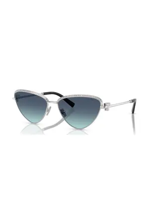 TIFFANY SUNGLASS HUT Sunglasses With Crystal Embellishments - Blue