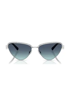 TIFFANY SUNGLASS HUT Sunglasses With Crystal Embellishments - Blue
