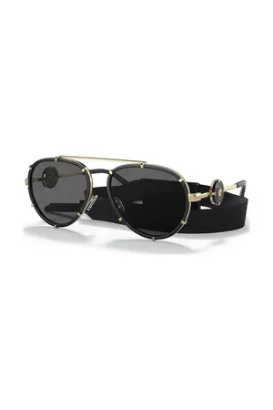 Versace Aviator Sunglasses - Black