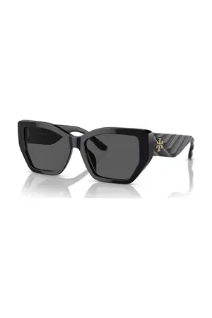 Tory Burch Irregular Sunglasses - Black