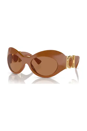 Versace Irregular Sunglasses - Beige
