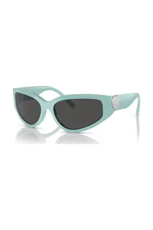 TIFFANY SUNGLASS HUT Tiffany & Co. Irregular Sunglasses Blue