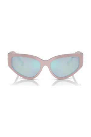 TIFFANY SUNGLASS HUT Tiffany & Co. Irregular Sunglasses - Pink