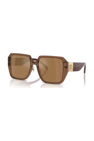 Versace Square Frame Sunglasses - Metallic