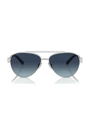 TIFFANY SUNGLASS HUT Pilot Sunglasses With Strass