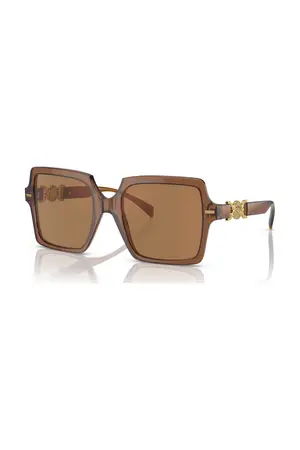 Versace Square Frame Sunglasses Metallic
