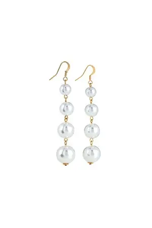 KENNETH JAY LANE Pearl Drop Earrings