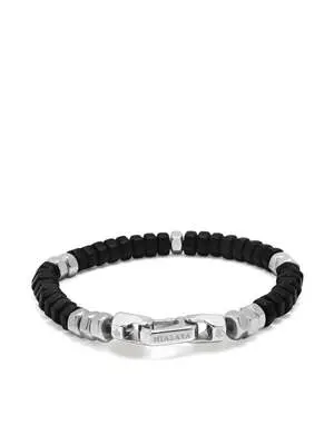 NIALAYA JEWELRY Hex Bead Bracelet - Silver