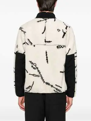 AND WANDER Map Key Boa Jacket - Neutrals