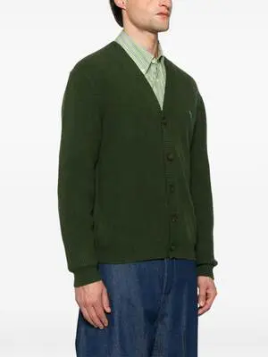 Maison Kitsuné Fox-patch Cardigan - Green